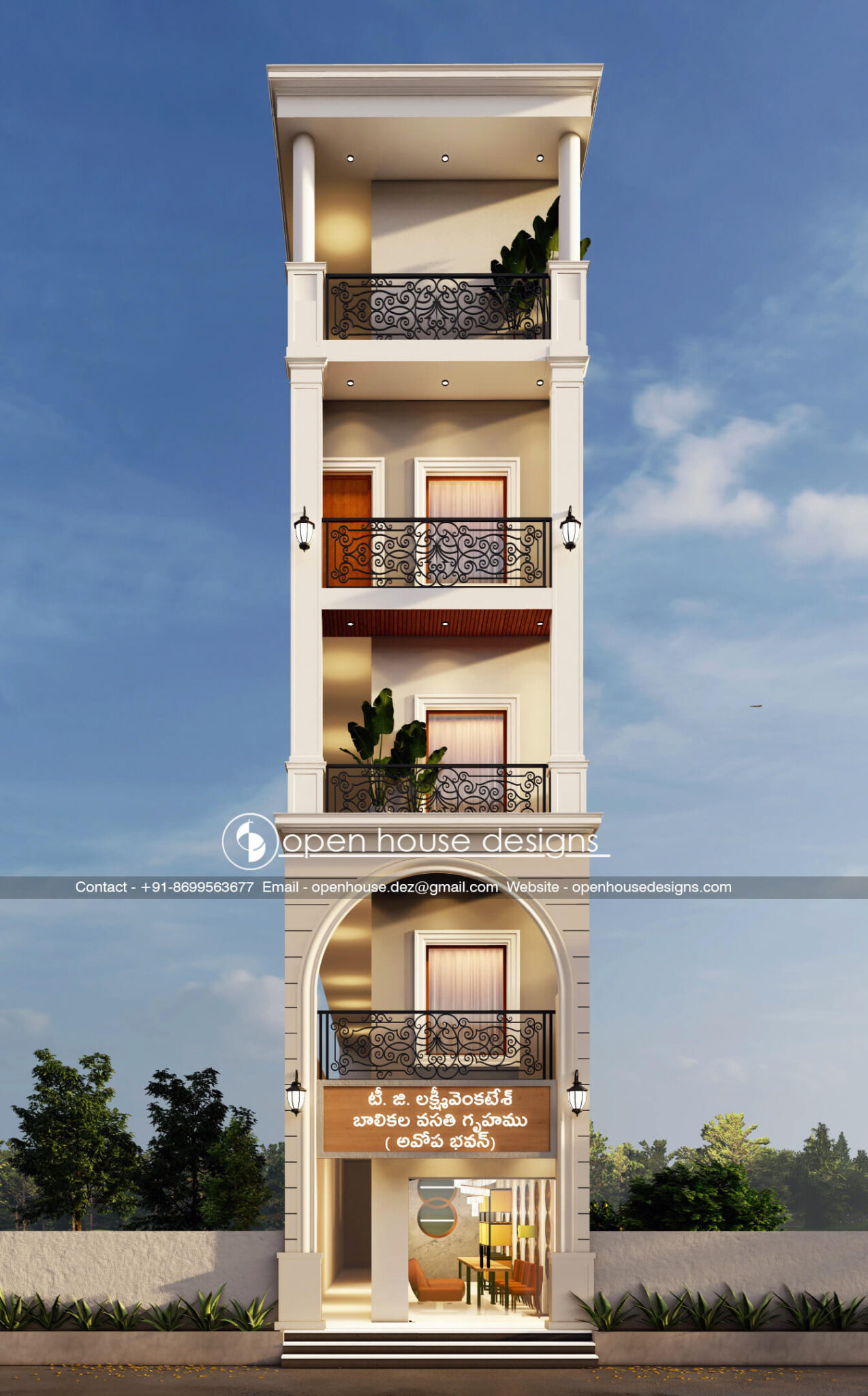 For Elevation Design and Rendering - Contact Us - +91-8699563677