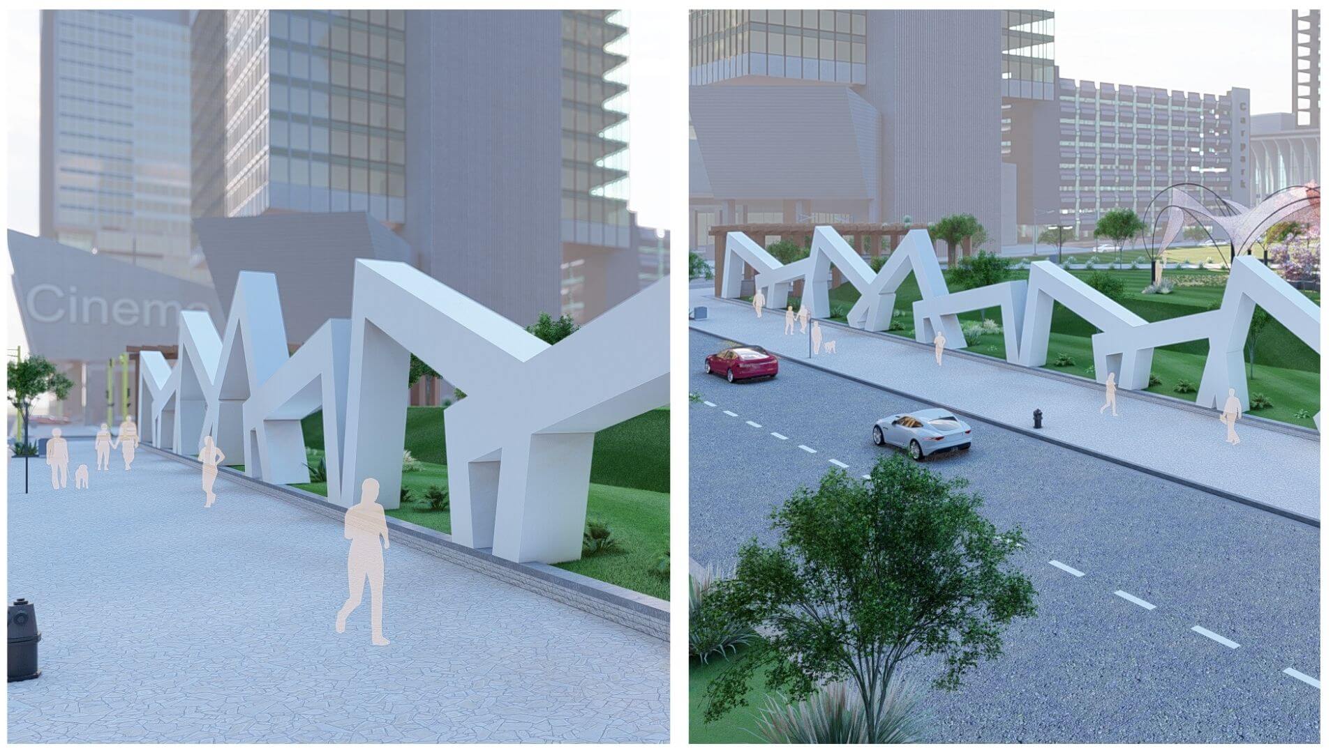 Roadside Feature Wall - Concepts by Open House Designs