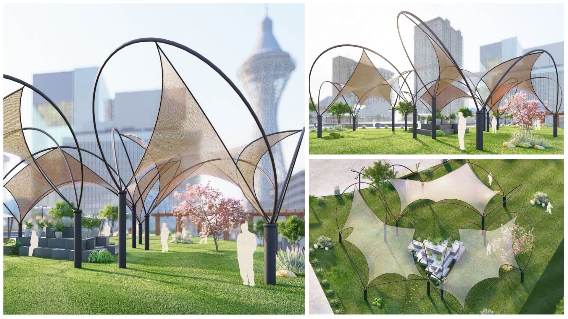 Parametric Pavilion for Central Park in Downtown - OpenHouseDesigns