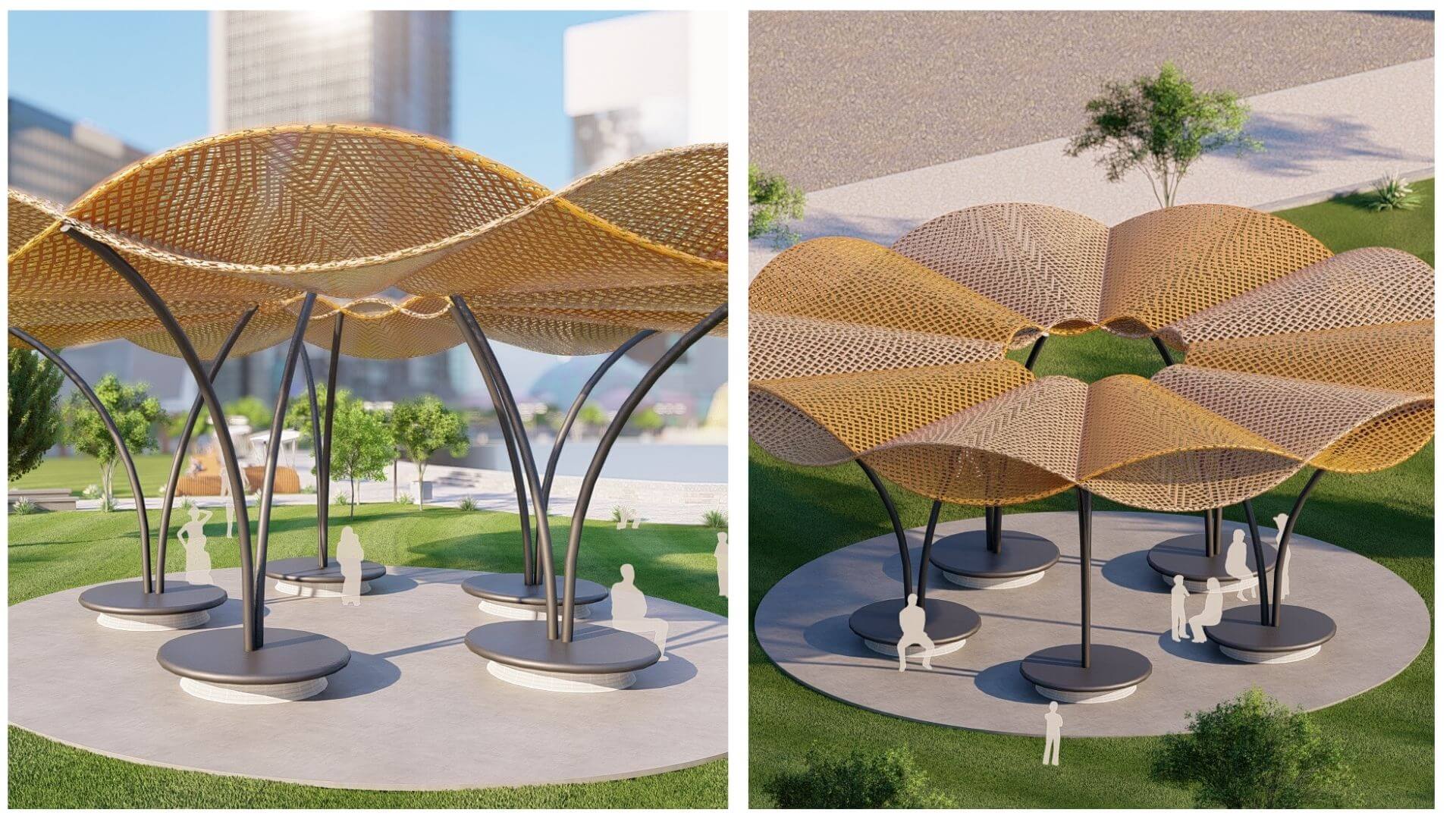 Parametric Gazebo Concept Ideas for public spaces - OpenHouseDesigns
