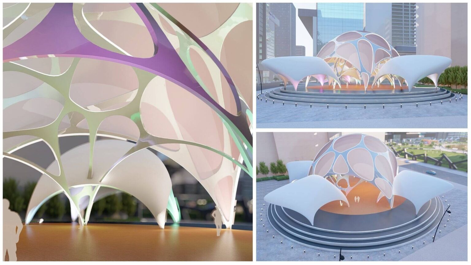 Parametric Concept Pavilion with amazing lighting - OpenHouseDesigns