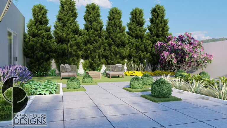 Contemporary Landscape Backyard Design for your house