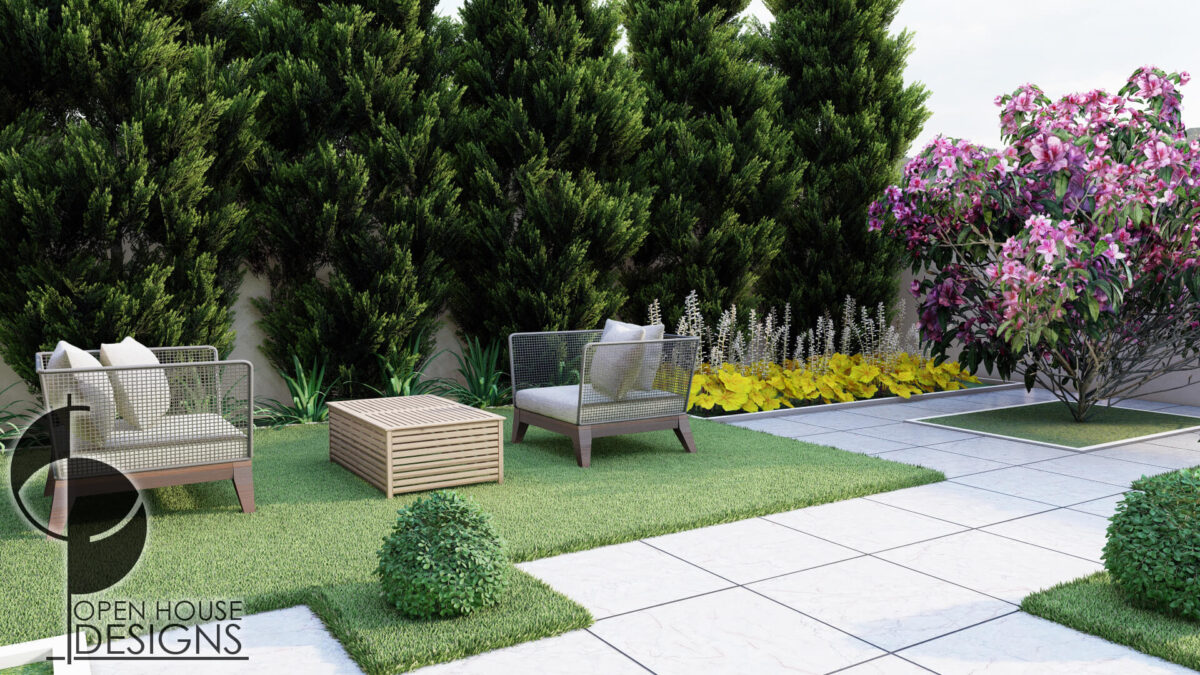 Contemporary Landscape Backyard Design for your house