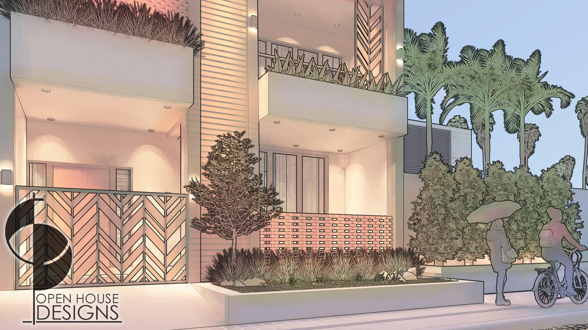 Façade Design by Open House Designs - OpenHouseDesigns