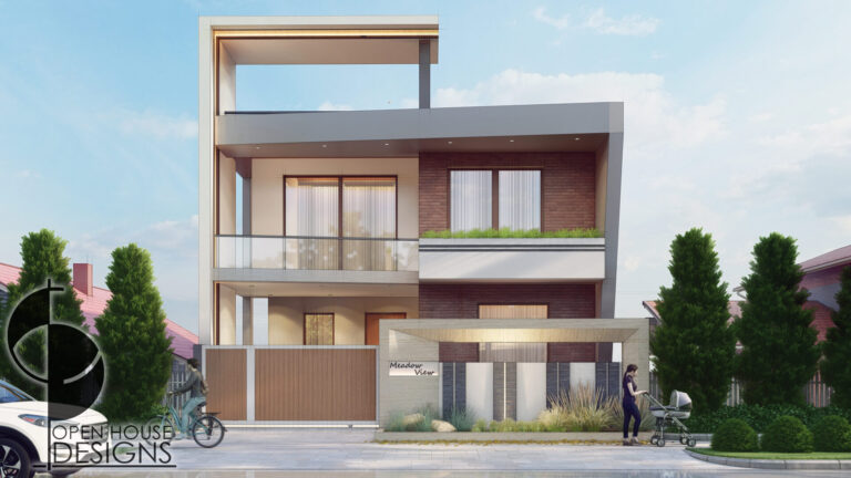 10 Town House Design By Open House Designs - OpenHouseDesigns