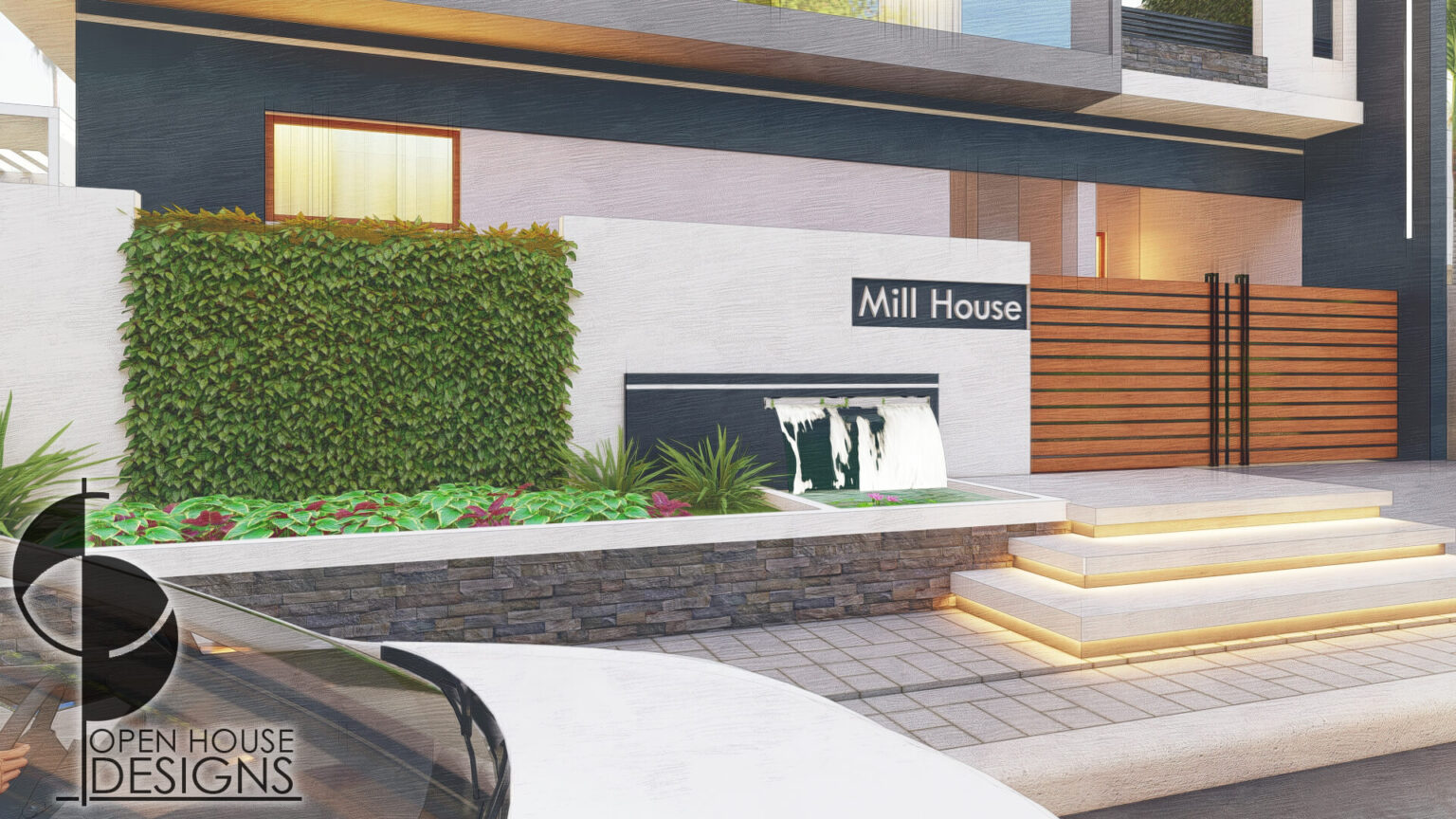 Contemporary Exterior Façade Design Ideas by Open House Design