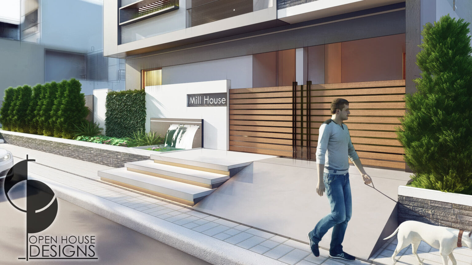 Contemporary Exterior Façade Design Ideas by Open House Design