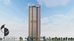 High Rise Commercial Building Design by Open House Designs
