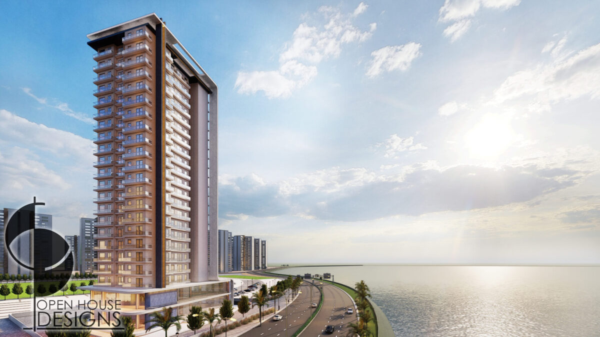 High Rise Commercial Building Design by Open House Designs