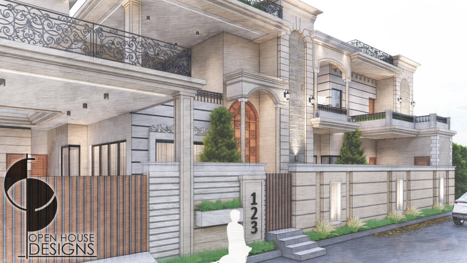 12 Luxury Exterior Design By Open House Design - OpenHouseDesigns