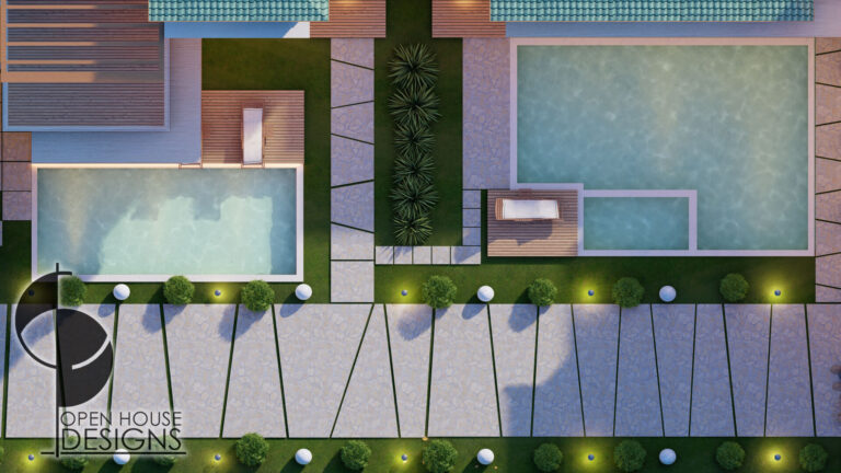 Elevation Design for a Luxury Resort with Contemporary Landscape
