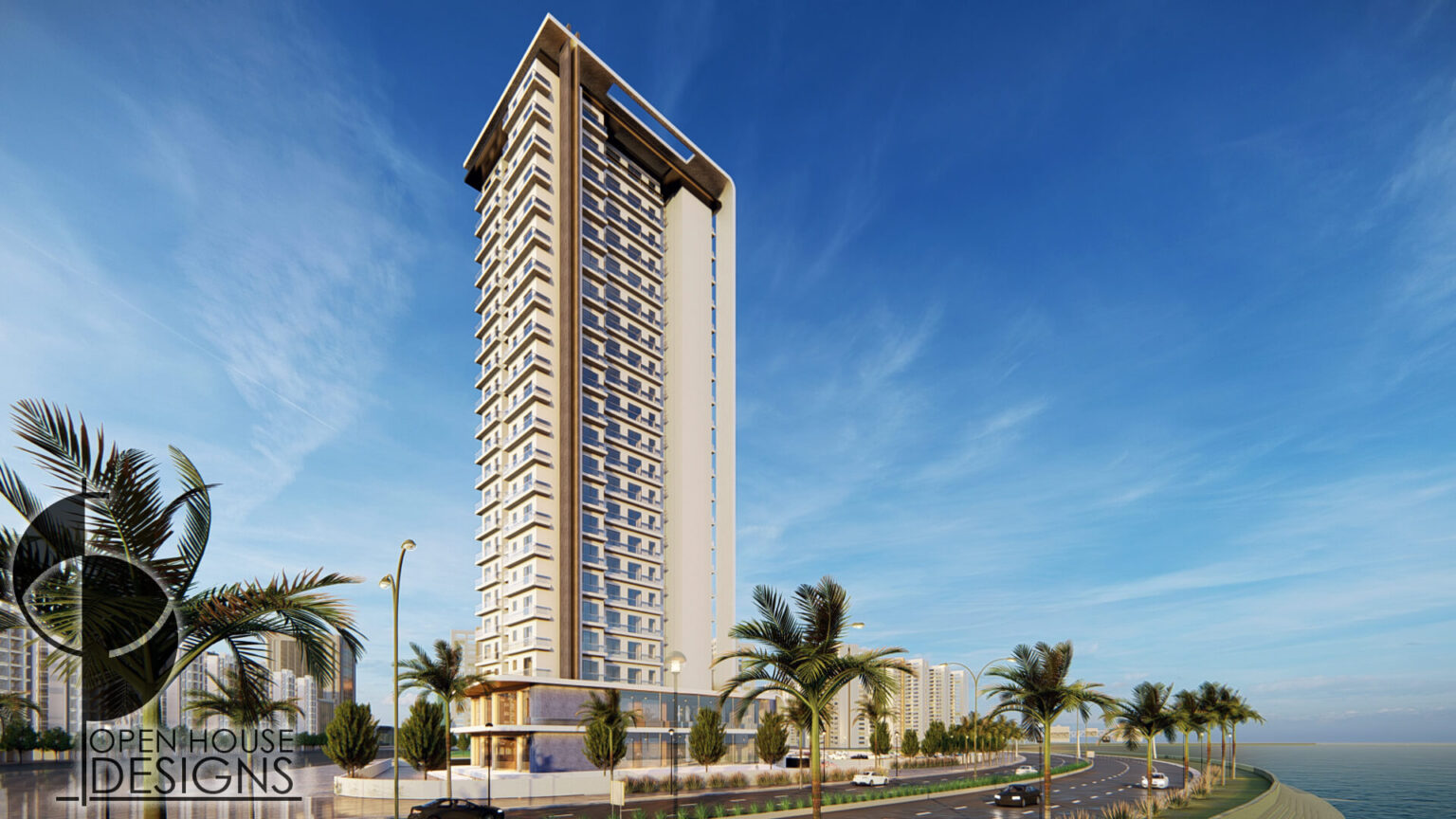 High Rise Commercial Building Design by Open House Designs