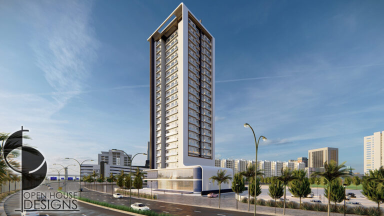 High Rise Commercial Building Design by Open House Designs