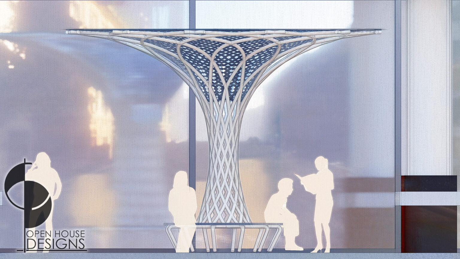 Parametric Seating in the city center - OpenHouseDesigns