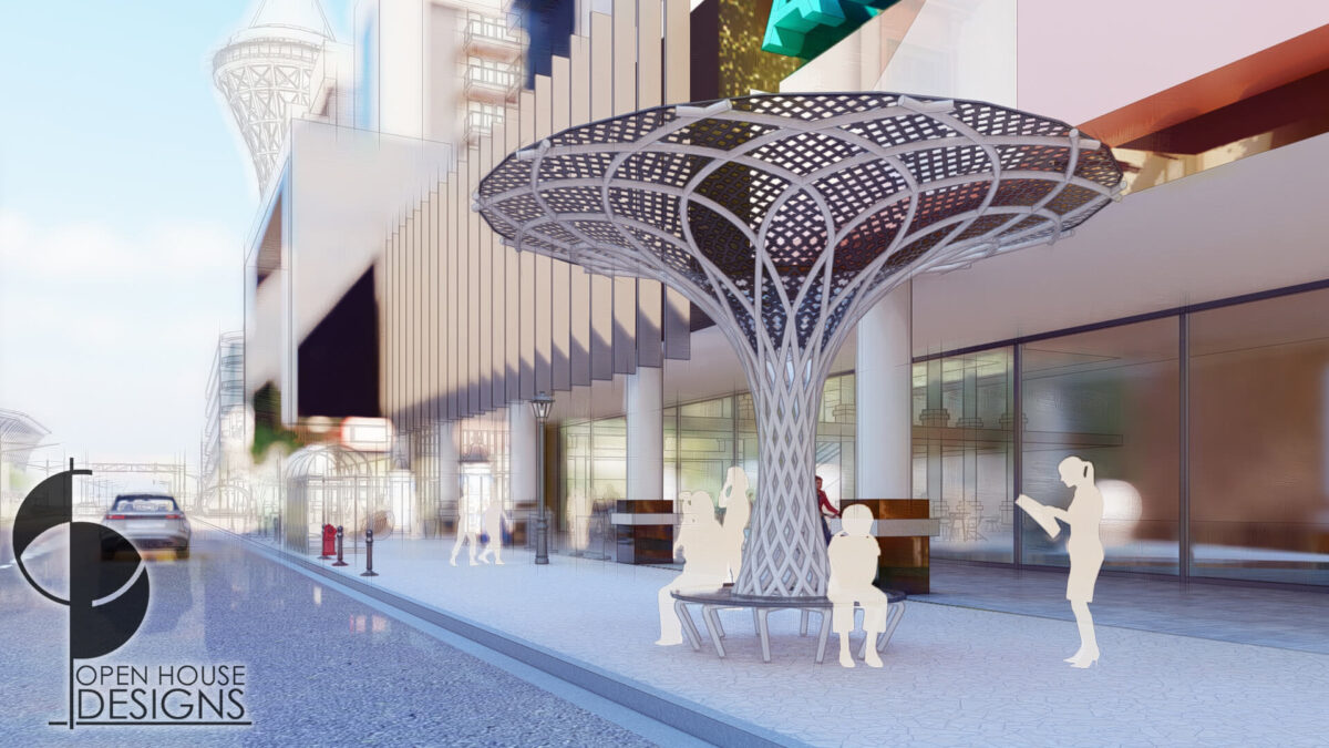 Parametric Seating in the city center - OpenHouseDesigns