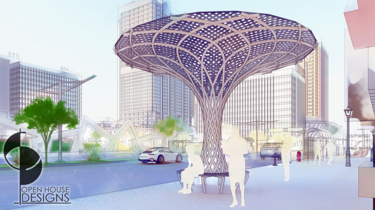 Parametric Seating in the city center - OpenHouseDesigns