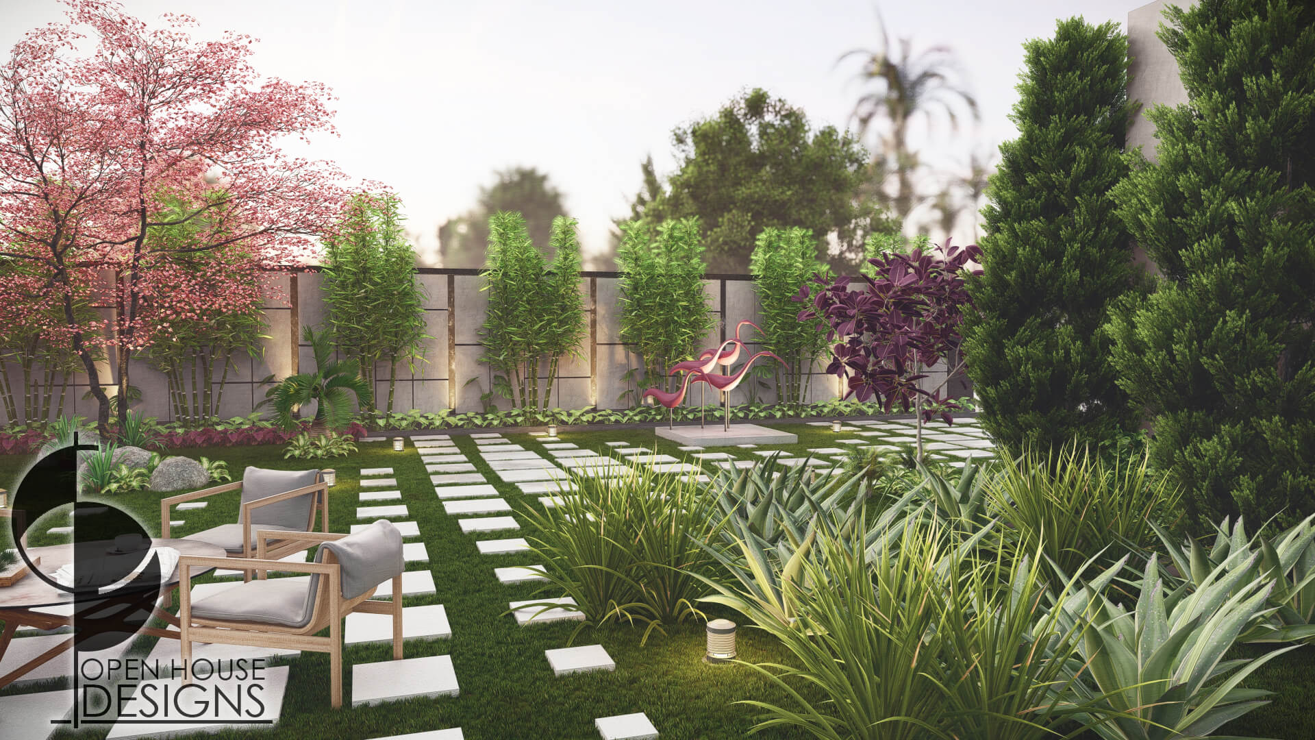 Backyard Landscape Design Ideas by Open House Designs