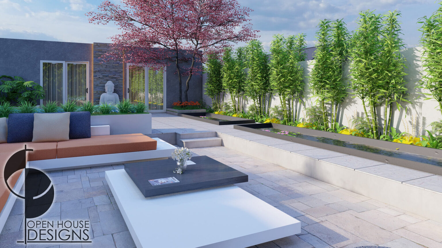 1. Backyard Outdoor Seating Design