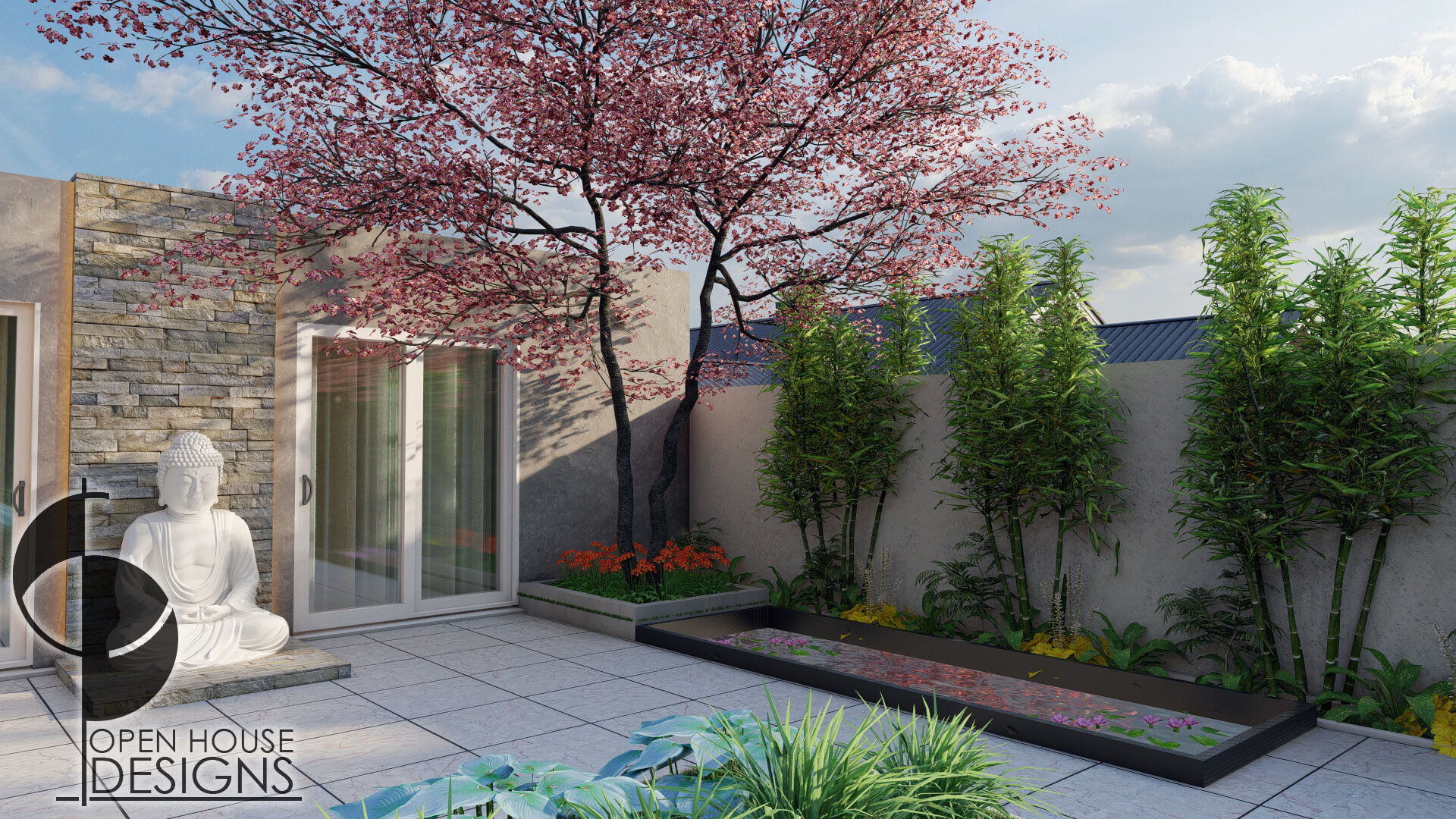 Backyard Outdoor Seating Design - OpenHouseDesigns