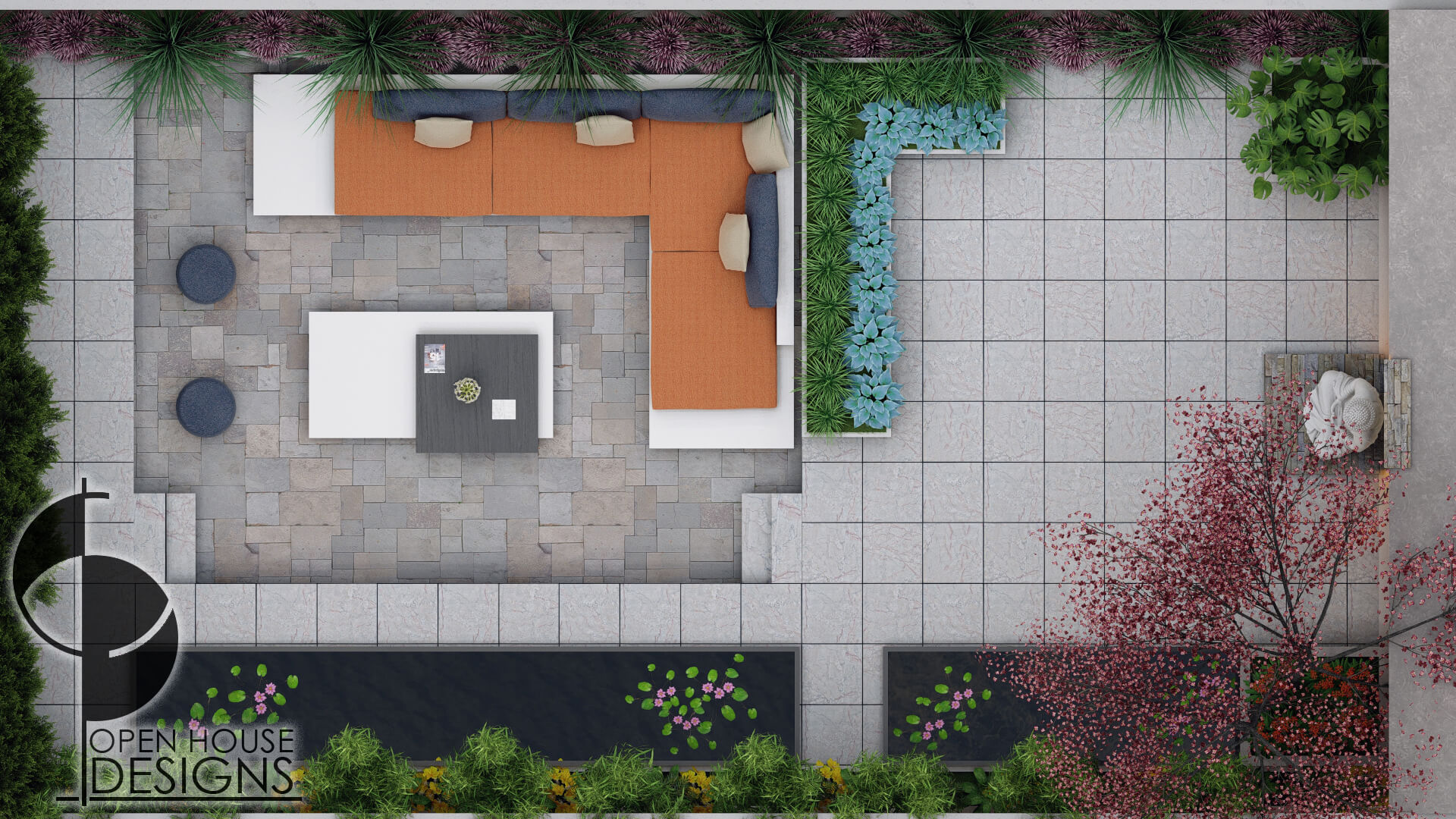 Backyard Outdoor Seating Design - OpenHouseDesigns