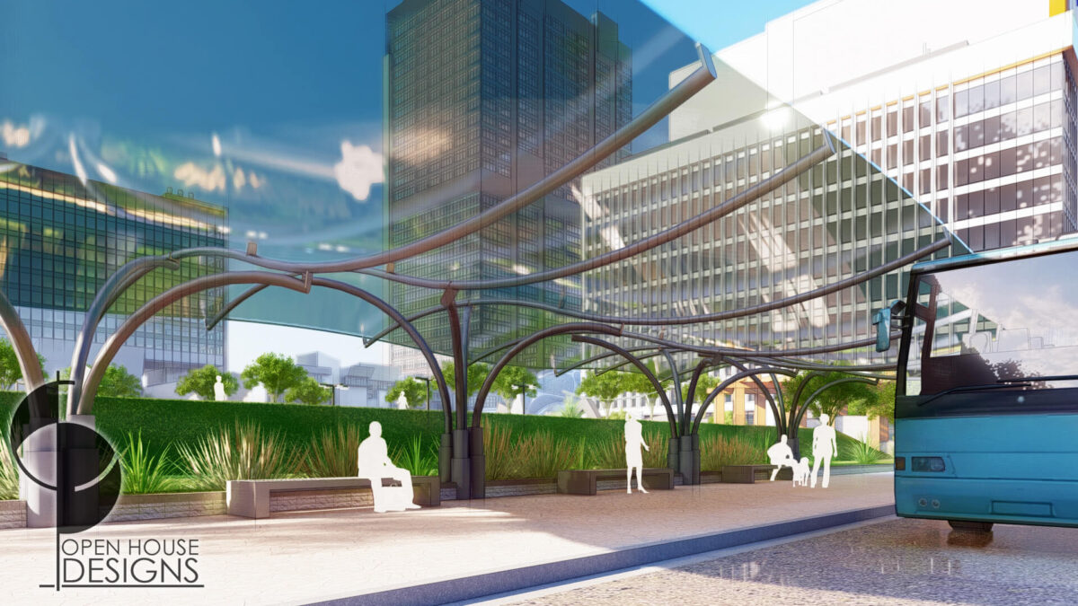 Wavy Parametric Canopy Designs - Concept Rendering