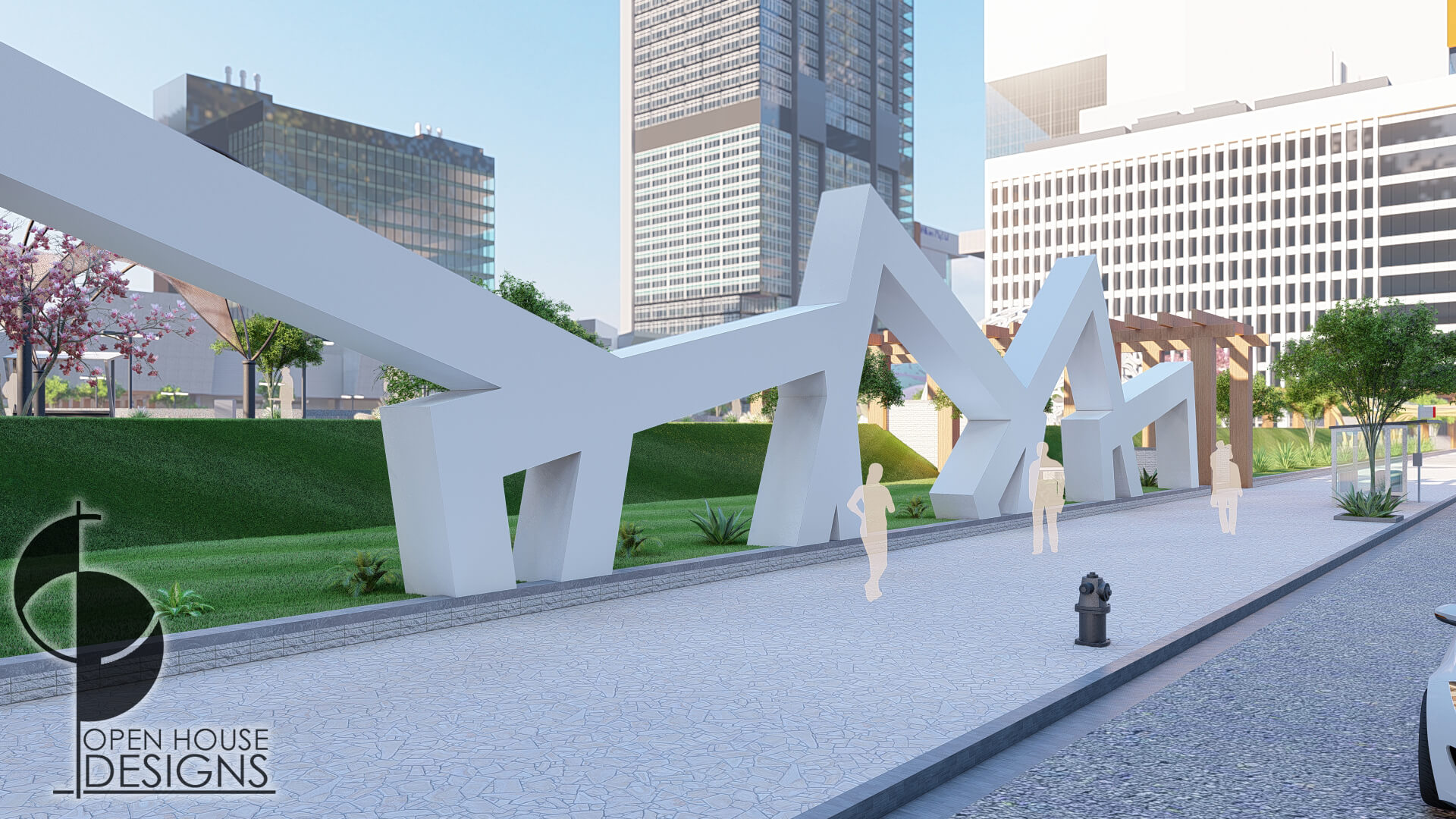 Roadside Feature Wall - Concepts by Open House Designs