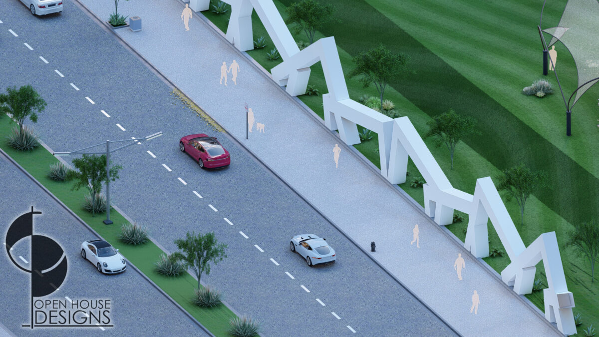 Roadside Feature Wall - Concepts by Open House Designs