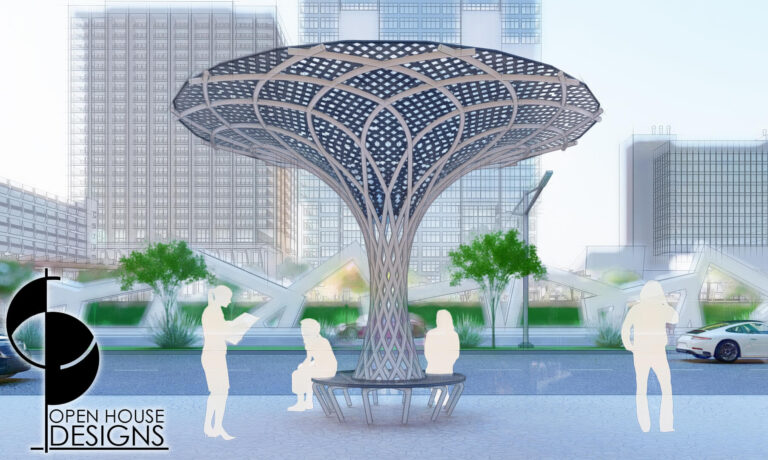 Parametric Seating in the city center - OpenHouseDesigns