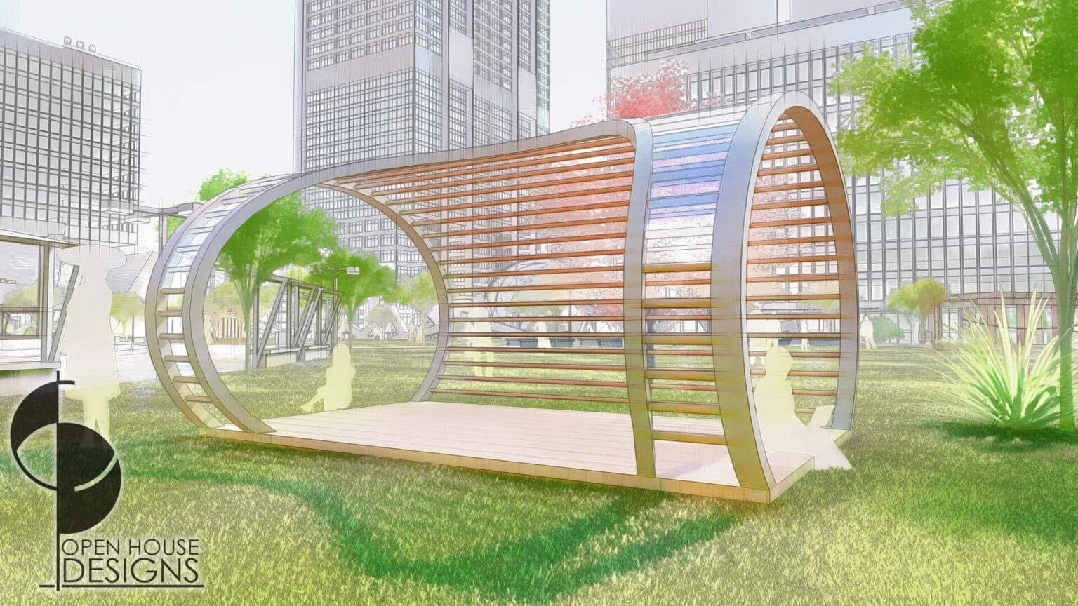 Kiosk Design acts as a multifunctional space - OpenHouseDesigns