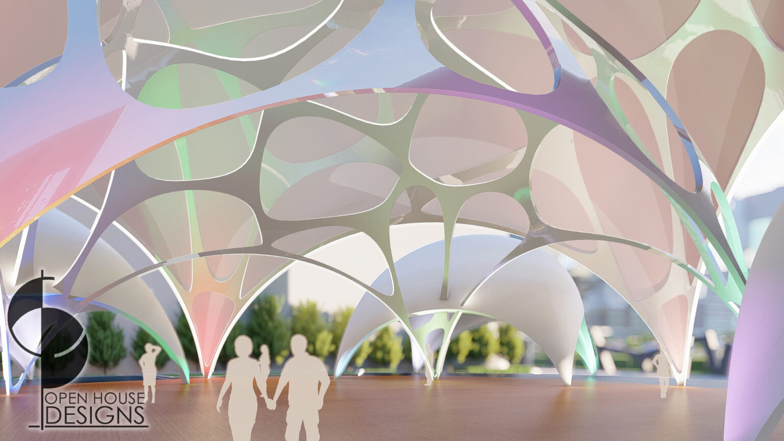 Parametric Concept Pavilion with amazing lighting - OpenHouseDesigns