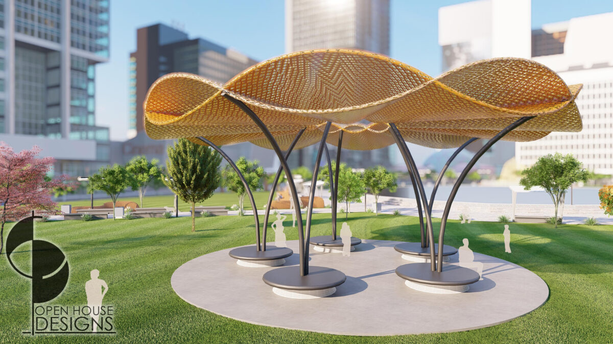 Parametric Gazebo Concept Ideas for public spaces - OpenHouseDesigns