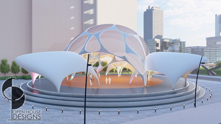 Parametric Concept Pavilion with amazing lighting - OpenHouseDesigns