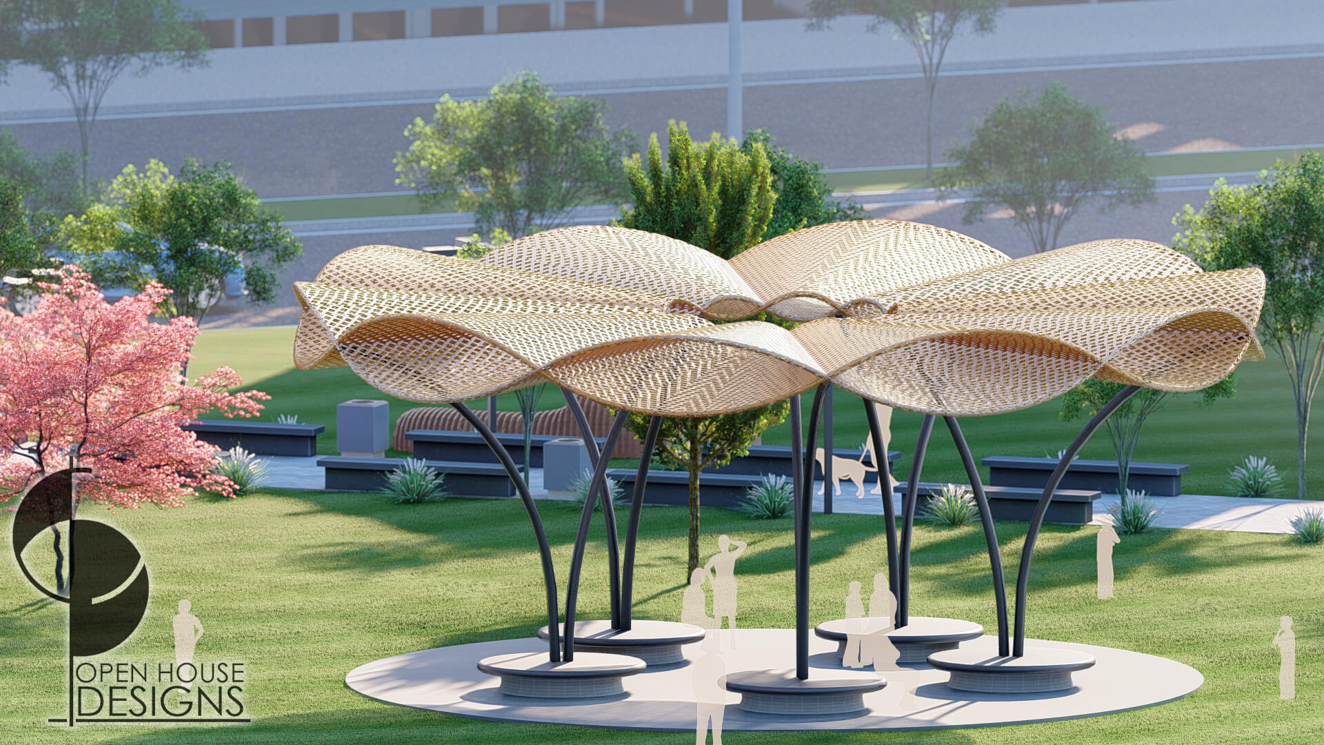 Parametric Gazebo Concept Ideas for public spaces - OpenHouseDesigns