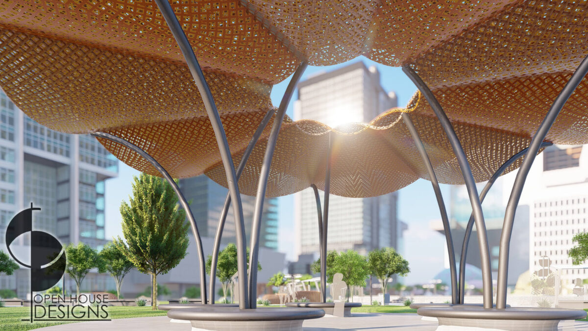 Parametric Gazebo Concept Ideas for public spaces - OpenHouseDesigns