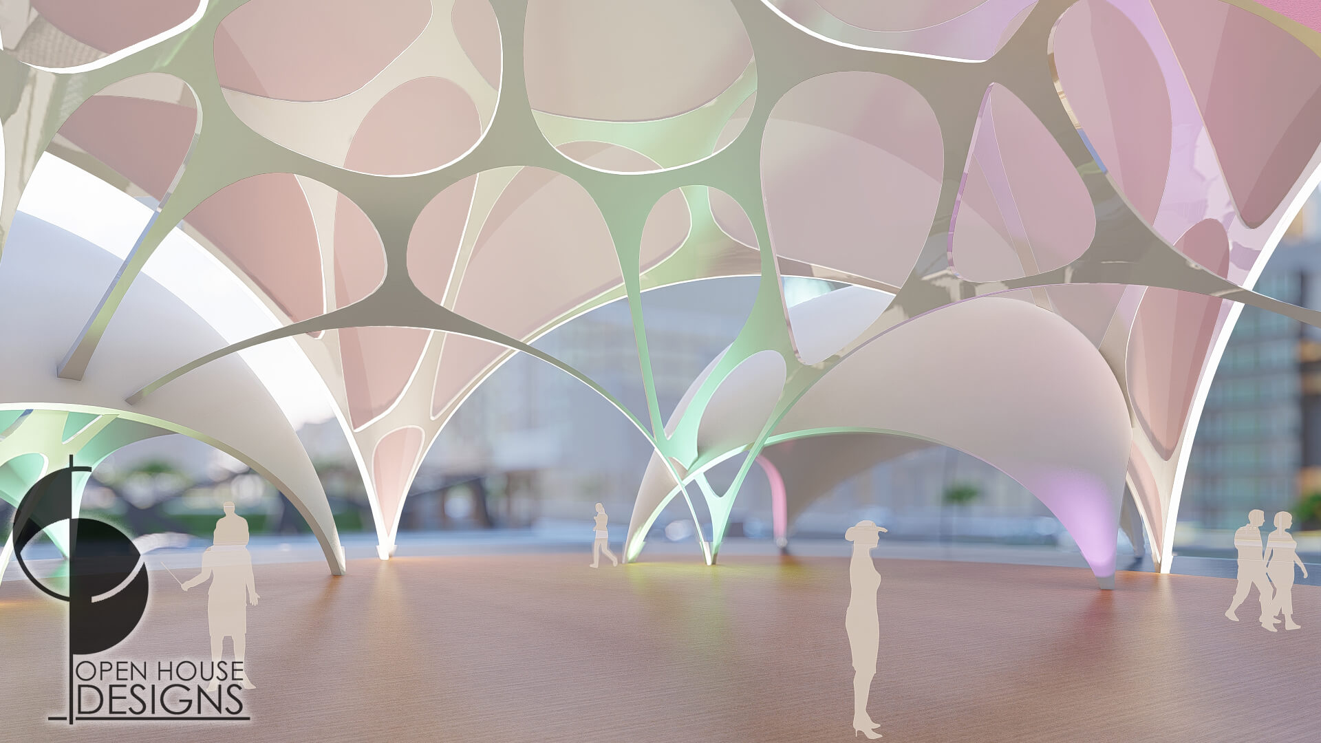 Parametric Concept Pavilion with amazing lighting - OpenHouseDesigns