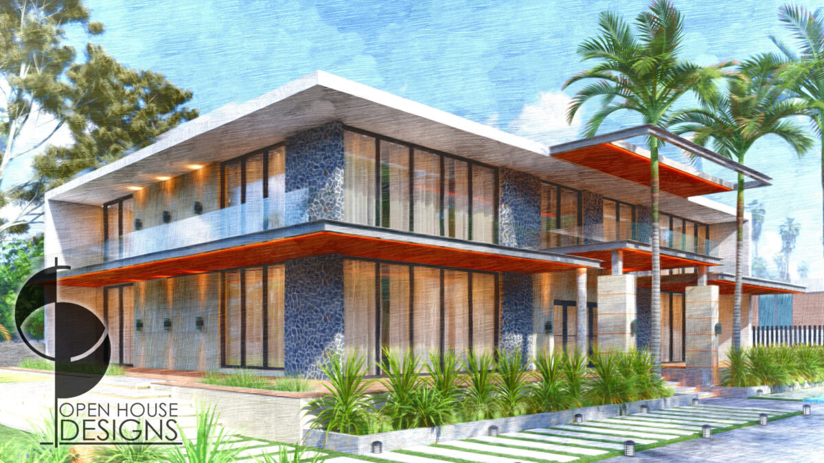 15+ Super Façade Design by Open House Designs - OpenHouseDesigns