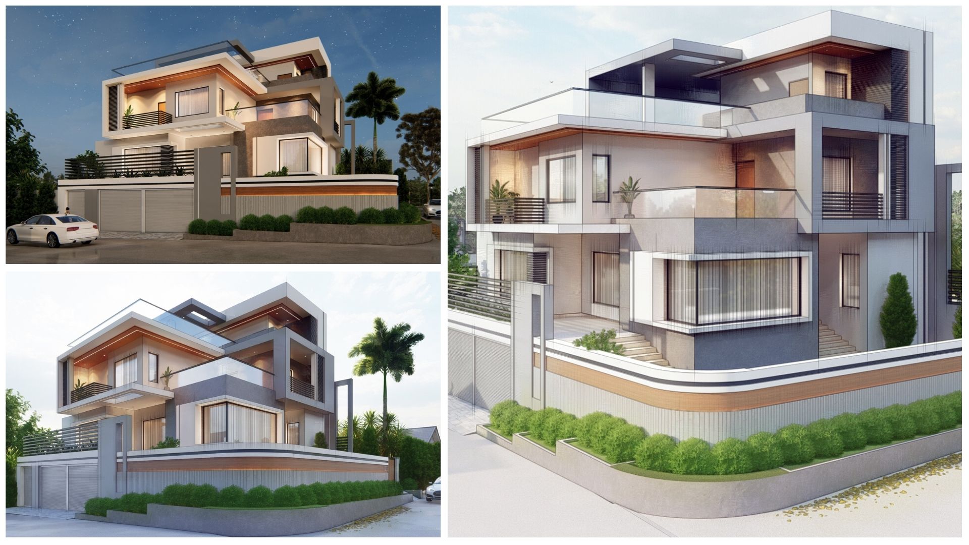 Luxury house with modern aesthetics - OpenHouseDesigns