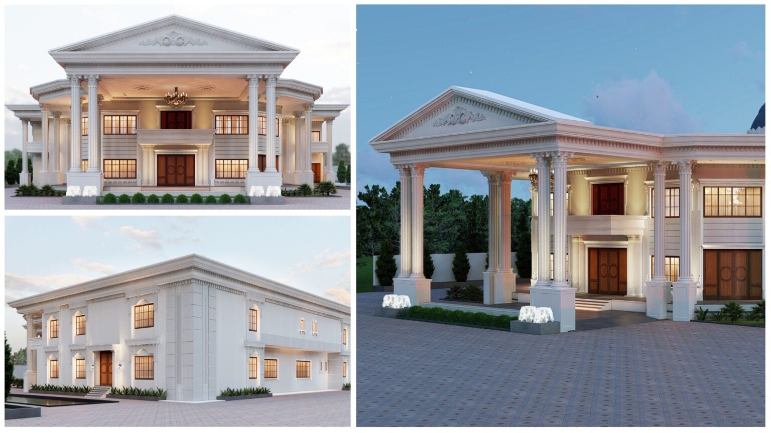 Elevation Design with Blend of Roman and classical architecture ...