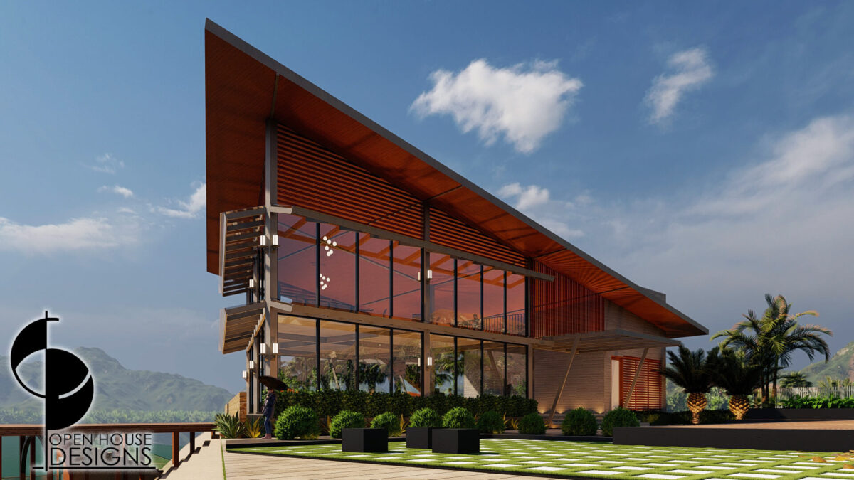 Unique Elevation Design by Open House Designs - OpenHouseDesigns