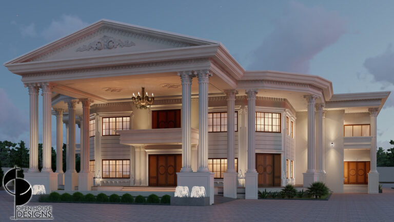 Elevation Design with Blend of Roman and classical architecture ...