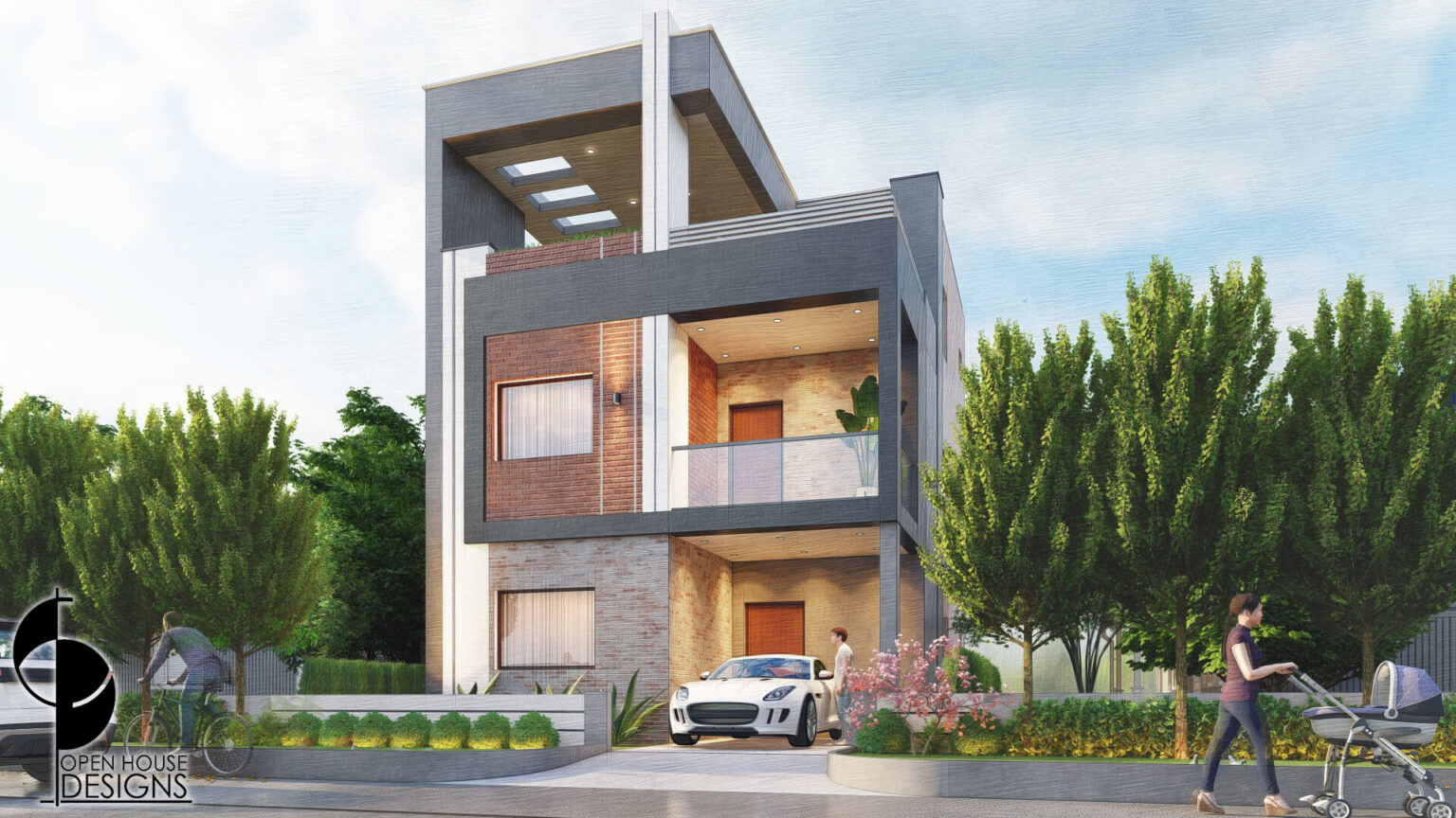 20 Eccentric Facade Design Ideas of Residence - OpenHouseDesigns