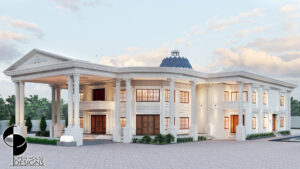 Elevation Design with Blend of Roman and classical architecture ...