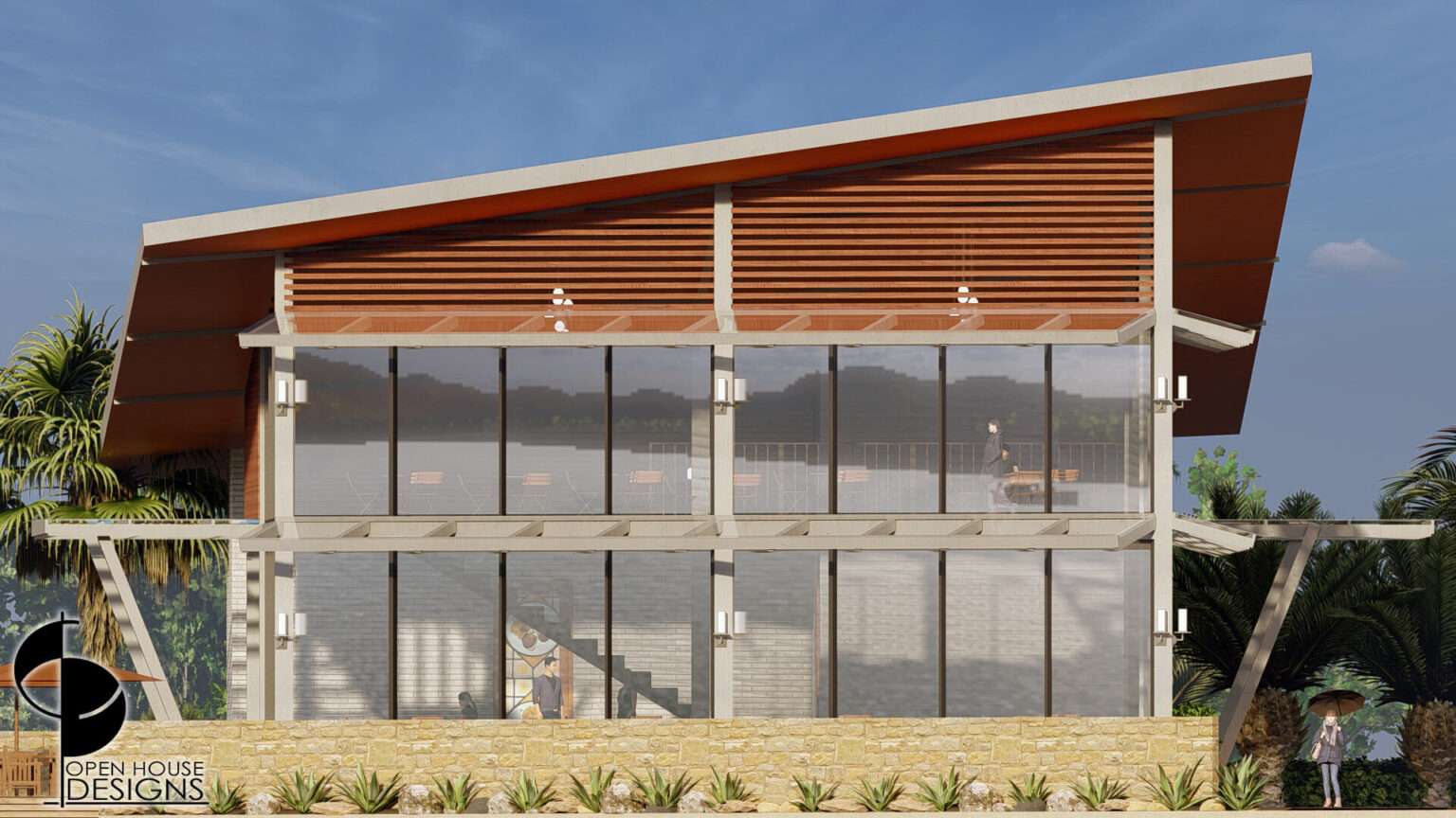 Water Front resort with stunning views - OpenHouseDesigns