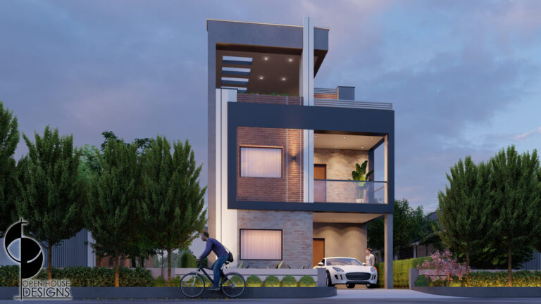 30' Front Elevation Design by Open House Design - OpenHouseDesigns