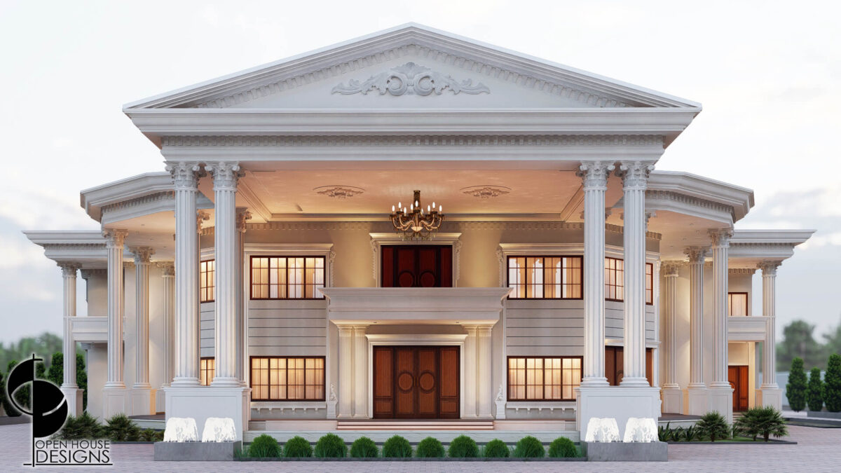 Elevation Design with Blend of Roman and classical architecture ...
