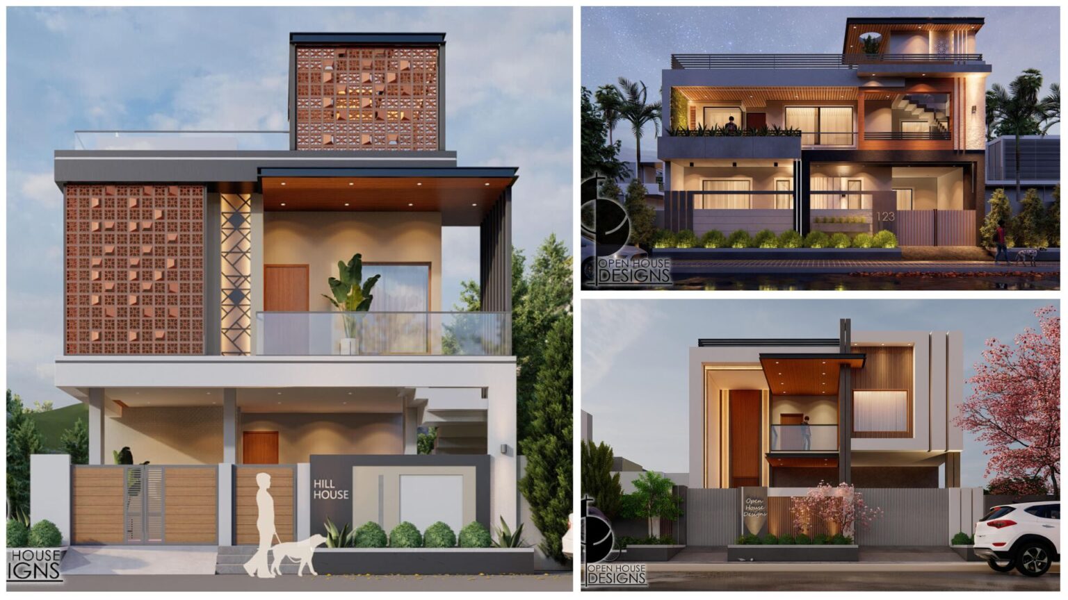 10 3D Modern Elevation Project for your Next Home - OpenHouseDesigns