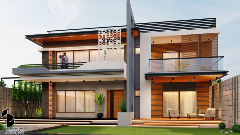 10 Town House Design By Open House Designs - OpenHouseDesigns