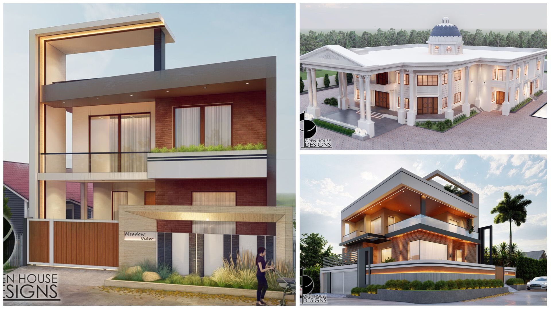 12 Town House Design By Open House Designs - OpenHouseDesigns