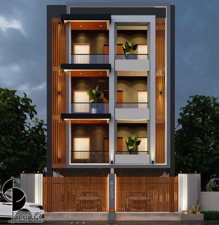10 Façade Design Ideas by Open House Designs - OpenHouseDesigns