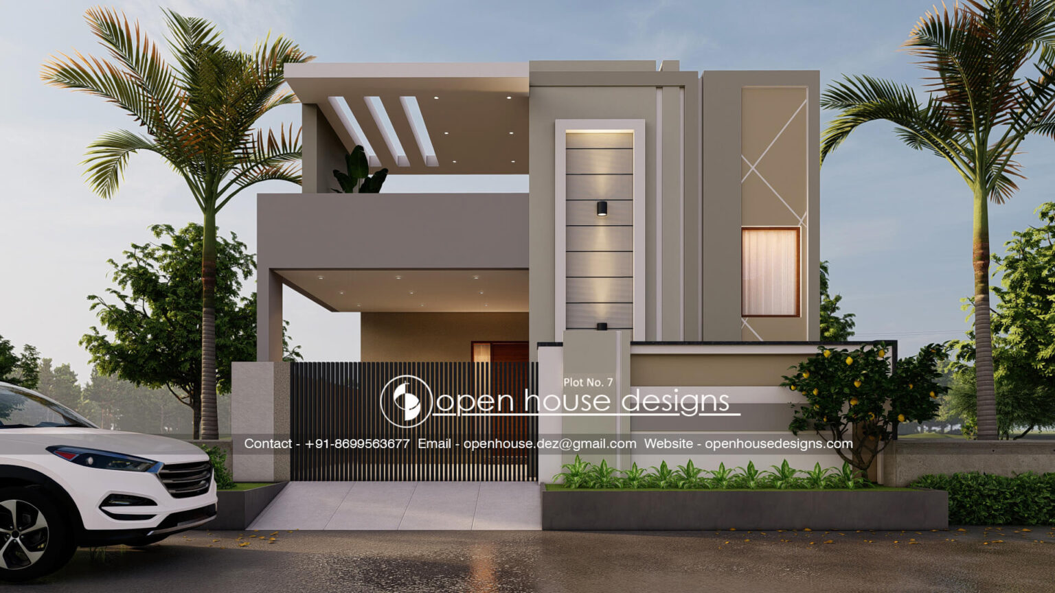 14 Contemporary Residence Elevation Design with spacious balconies ...